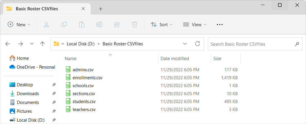 Basic Roster File Format